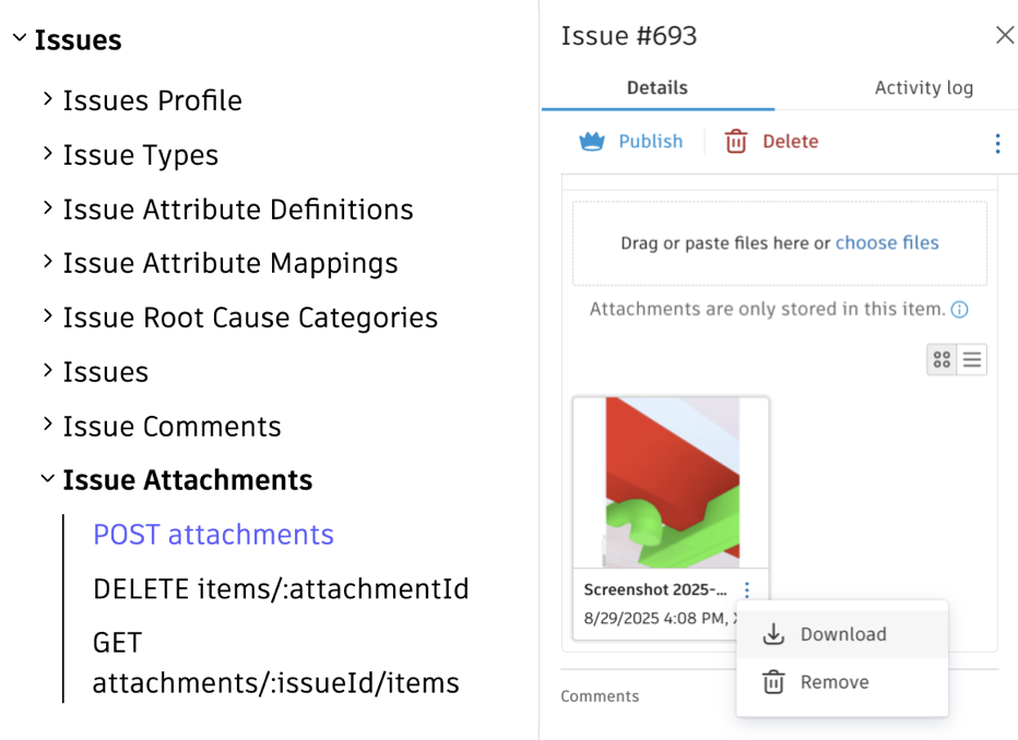 Attachment API of ACC Issue | Autodesk Platform Services